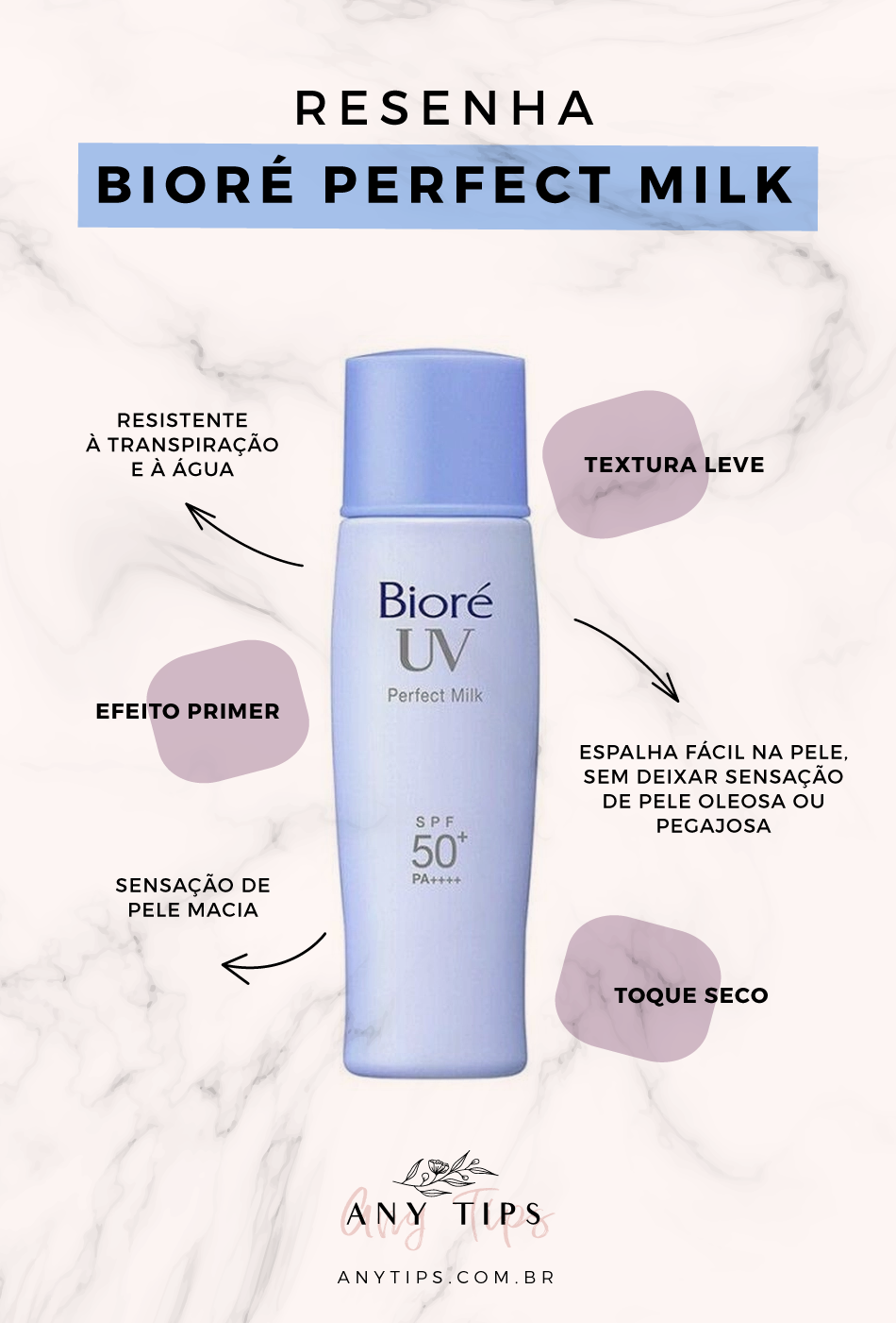 Resenha: Bioré Perfect Milk - Any tips